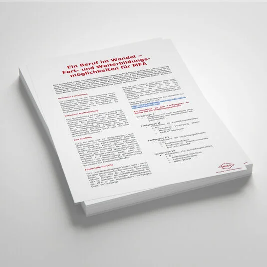 Ein Beruf im Wandel: Fort- und Weiterbildungsmöglichkeiten für MFA