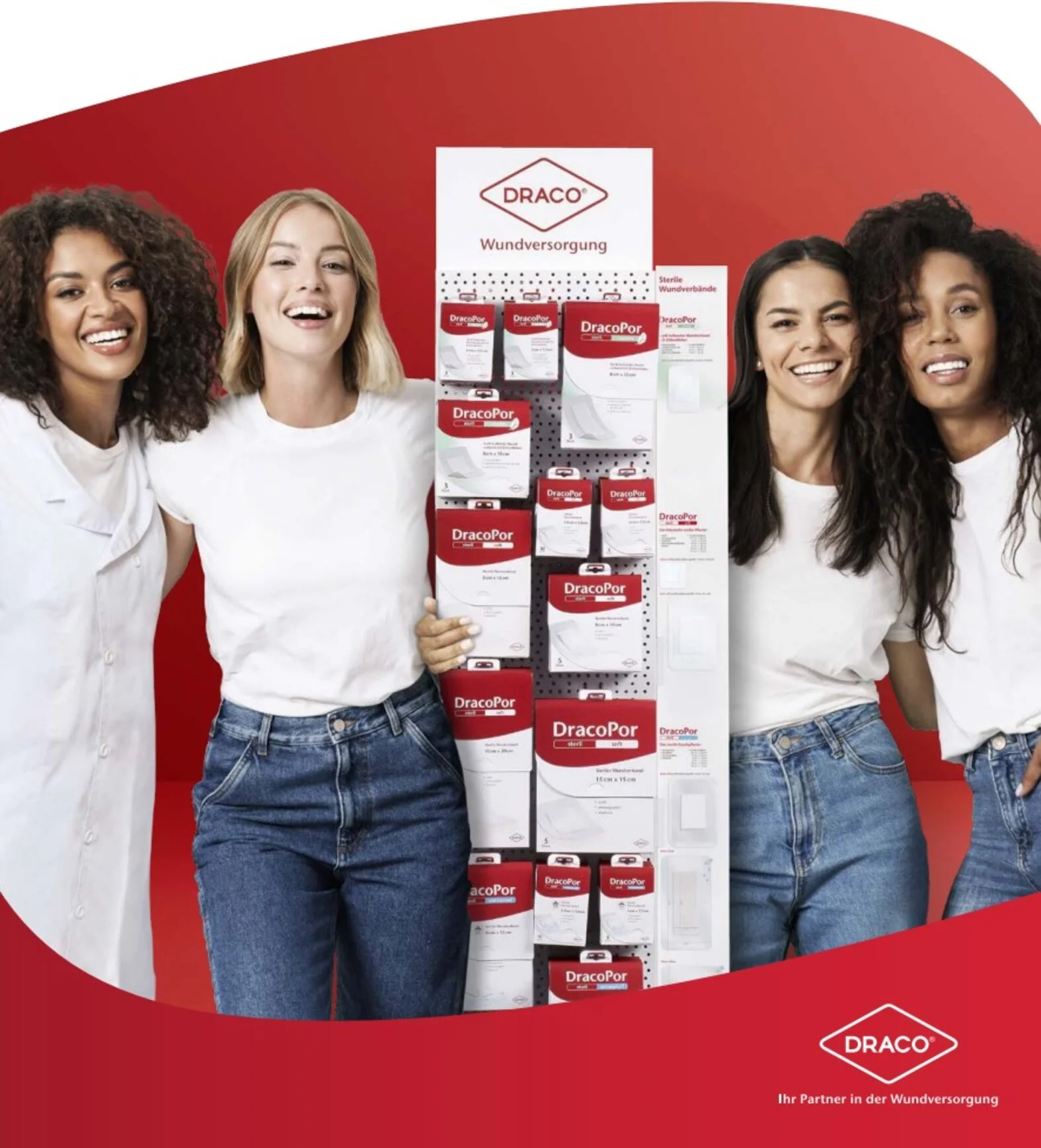 Der DRACO® Bodenaufsteller für die Freiwahl in der Apotheke