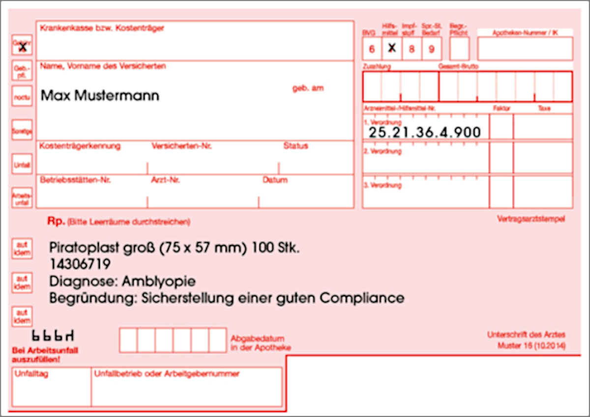 Praxistipp: Hilfsmittel weiterhin auf Muster 16 verordnen